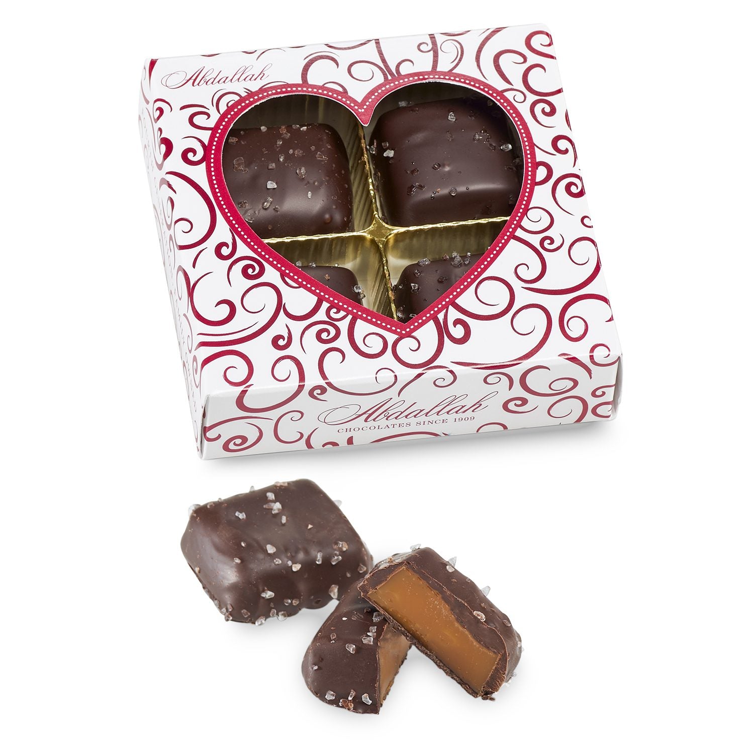 Valentine Dark Choc Sea Salt Caramel – The Red Raccoon