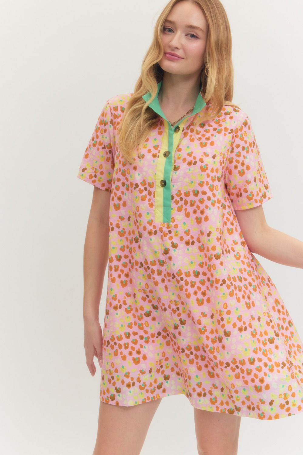 Blush + Orange Leo Mix Dress – The Red Raccoon